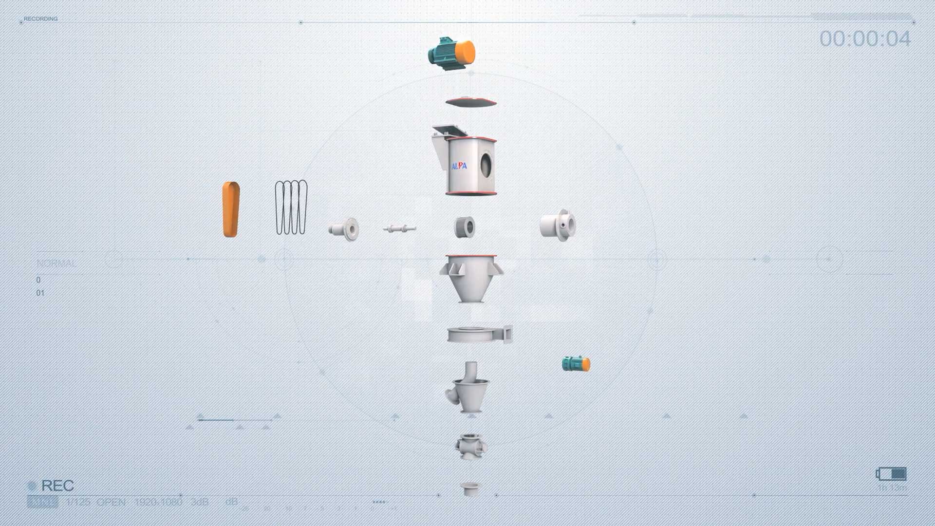 Air Classifier – FW-HTS Single Classifying Wheel structure - ALPA VIDEO