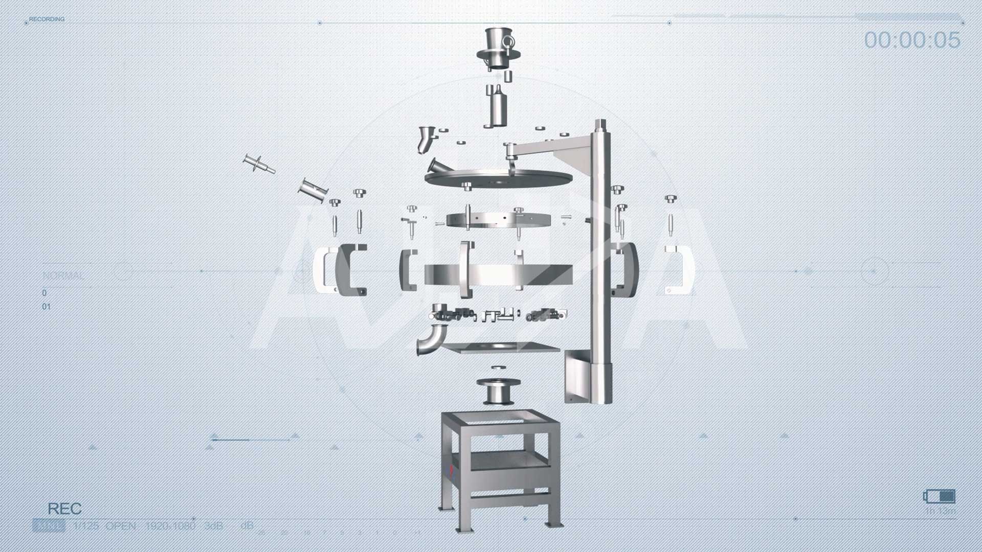 MQP Spiral Jet Mill structure - ALPA VIDEO